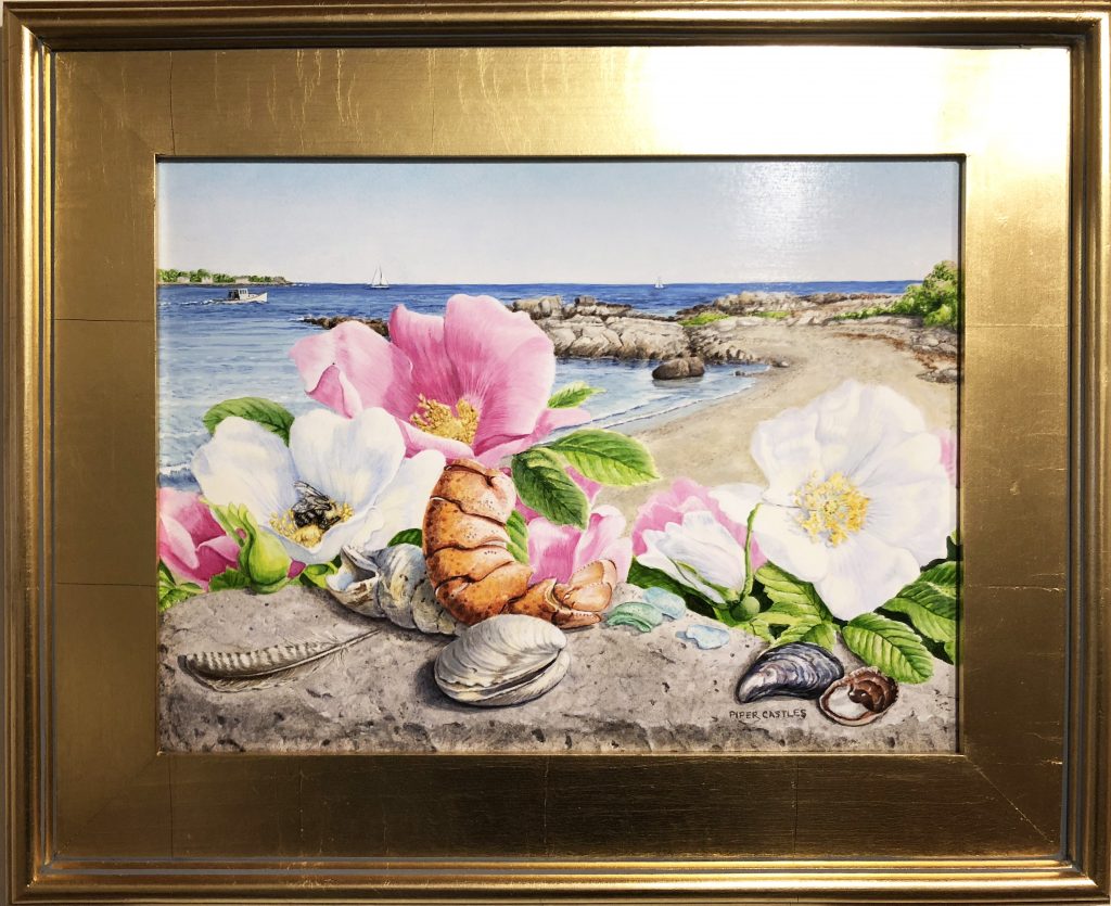 Artist Piper Castles Beach Roses - The Wright Gallery